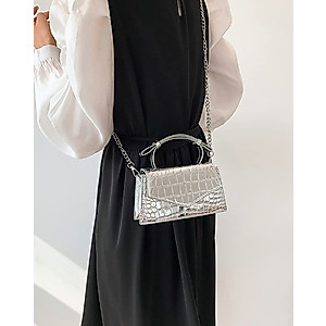 Crossbody Bags Silver Bag Y2K Evening Bags Tote Bag for Women Handbags for Women Hobo Bags Shoulder Bags Satchels 2024