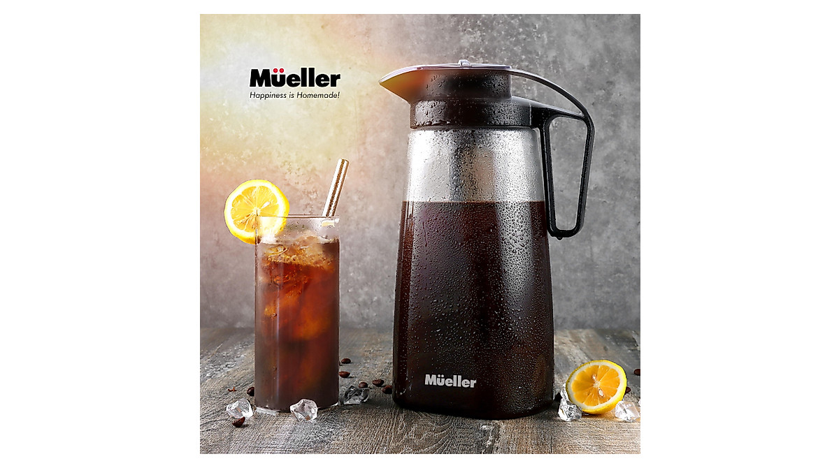 Mueller Cold Brew Coffee Maker - 2 Quart Iced Coffee & Tea Brewer
