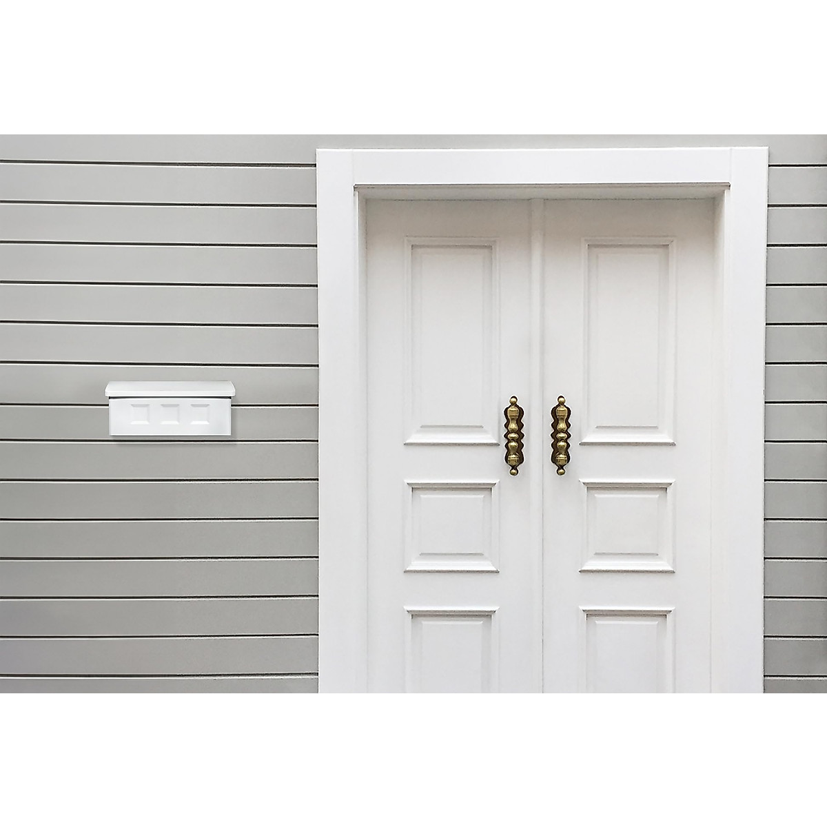 Architectural Mailboxes Wayland Galvanized Steel Wall Mount Mailbox, 2689W-10, White, Small Capacity