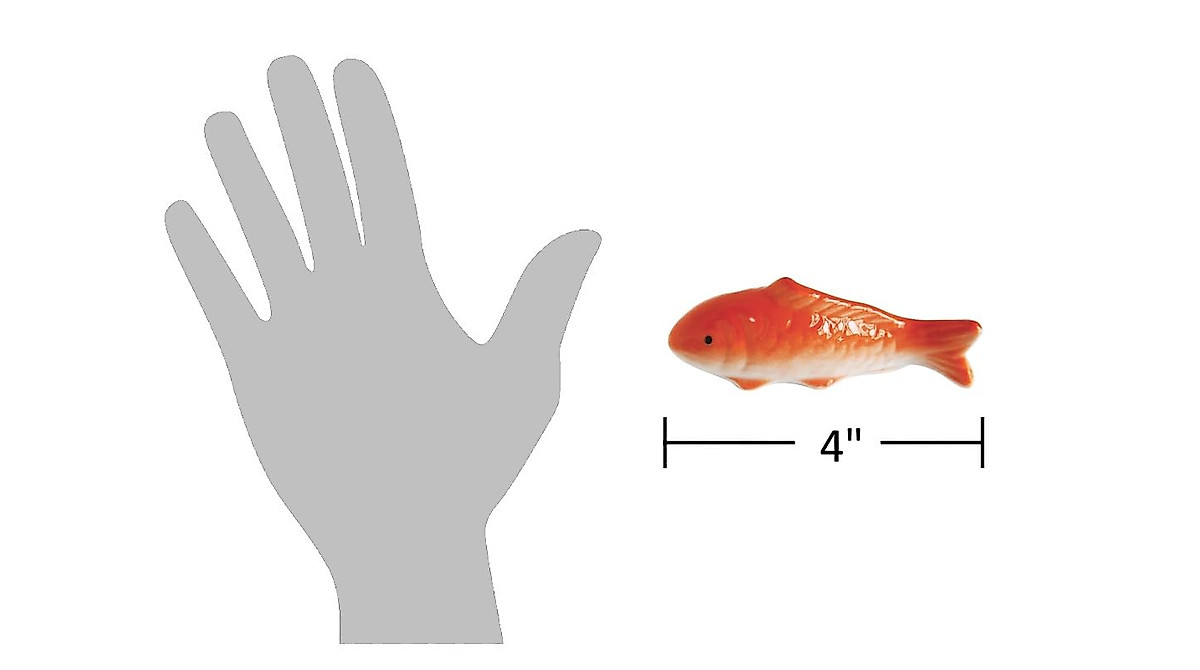 Floating Koi Fish Figurines for Ponds & Home Decor - Set of 2