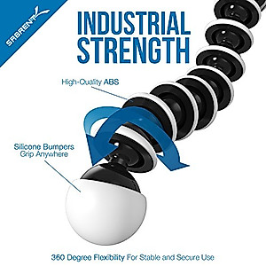 SABRENT Flexible Tripod with Ball Head Bundle for Standard Tripod Mount (GP-TRPD-TBHD)