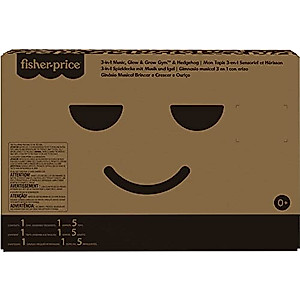 ​Fisher-Price 3-in-1 Baby Gym and Activity Mat Gift Set with Hedgehog Plush Sensory-Toy, Music Glow and Grow Gym [Amazon Exclusive]