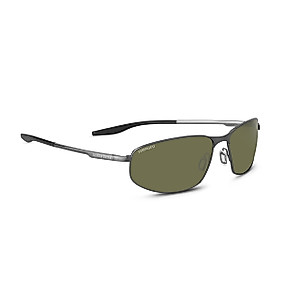Serengeti Matera Large -Brushed Gunmetal Mineral Polarized 555nm Green Lens