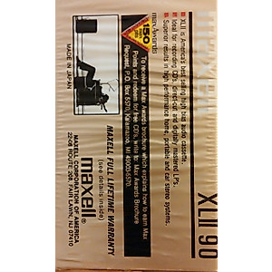 Maxell Xlii 90 Audio Cassettes High Bias 6 Pack