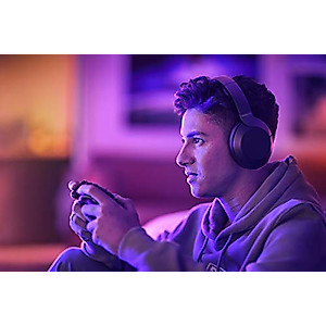 Philips PH805 Active Noise Canceling (ANC) Over Ear Wireless Bluetooth Performance Headphones w/Hi-Res Audio, Comfort Fit and 30 Hours of Playtime (TAPH805BK)