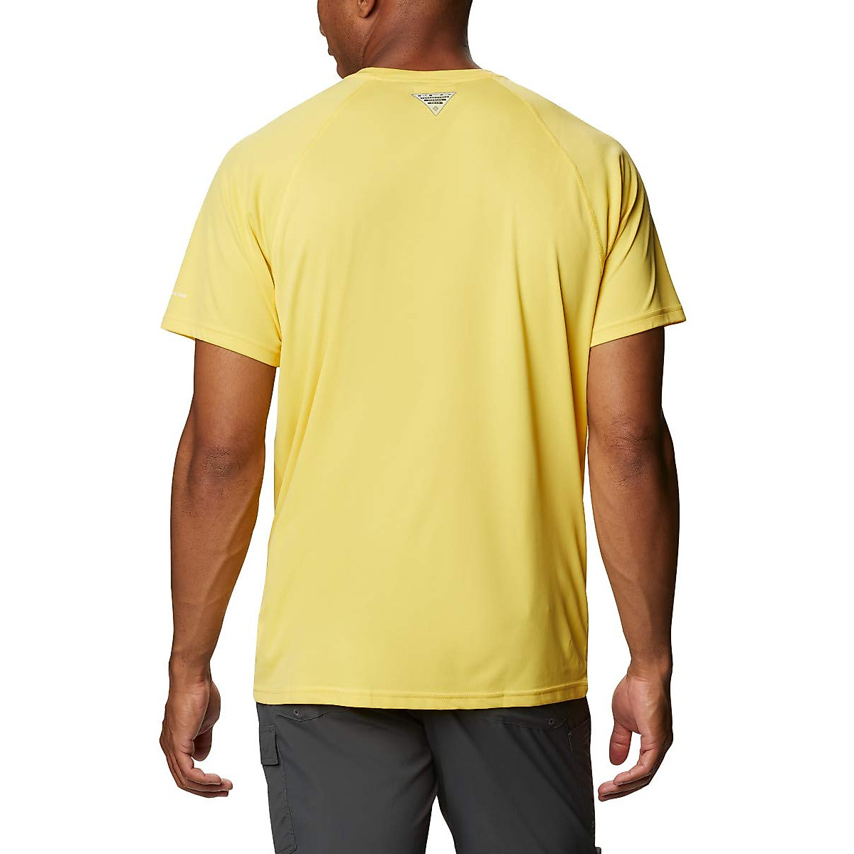 Columbia Men's PFG Respool Knit Short Sleeve, Sun Glow, Large