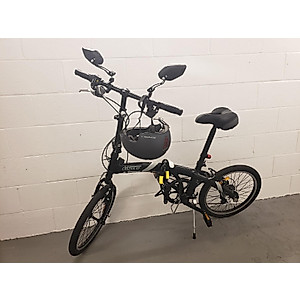 LX LERMX Bike Mirrors [Upgraded Version] Two PCS HD,Blast-Resistant, Glass Lens Bar End Mountain Bicycle Mirror Adjustable Bike Glass Mirror Rotatable Safe Rearview