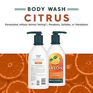 JASON Natural Body Wash & Shower Gel, Revitalizing Citrus, 30 Oz