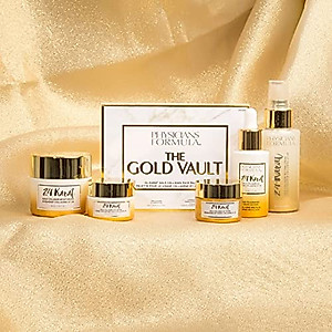 Physicians Formula 24-Karat Gold Shimmer Makeup Set, Face Palette, The Gold Vault, Mascara, Eyeshadow, Christmas Gift