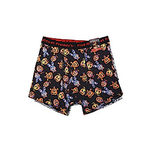 Intimo Boys' Big Five Nights at Freddy's Underwear 2 Pack, Multi-Colored, 10