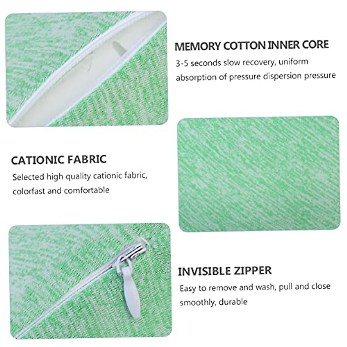 Hemoton 1Pc Lumbar Pillow Waist Pads Pillow for Home Pillow for Waist Orthopedic Pillow Tournure Support Cushion Memory Pillow Waist Support Cushion Tournure Pillow to Sleep Apple Green