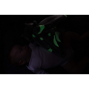 Believe BigDreams Loveys for Babies Girls - Baby Stuffed Animals for Newborn Boy - Grey Polyester Baby Security Blanket Stuffed Elephant for Baby Glows in The Dark…