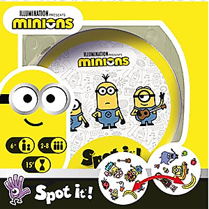 Zygomatic Spot It! Minions - Playful Family Card Game with Beloved Minions Characters! Fun Matching Game for Kids and Adults, Ages 6+, 2-8 Players, 15 Minute Playtime, Made