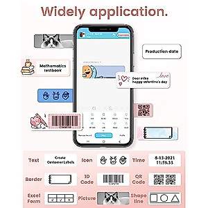 Label Maker Machine with Tape - D30 SE (Piggy), Portable Mini Bluetooth Label Printer, Easy & Quick Edit, Multiple Templates in Phone App - Same Function, Cute Look, Made for Home & Office, +80 labels