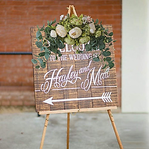 JVSISM Floral Swag, Peony Flowers and Eucalyptus Leaves, Front Door Lintel Swag, for Wedding Wall Window Arch Home Garden Decor