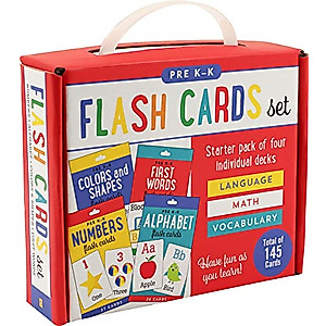 Flash Cards Value Pack - Set of 4 (Alphabet, First Words, Numbers, Colors & Shapes)