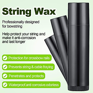5 Pieces Bow String Wax Strings Protective Rail Lube Waterproof Archery Bowstring Wax Crossbow Recurve Compound Bow Wax for Outdoor, Reduce Friction and Prevent Fraying