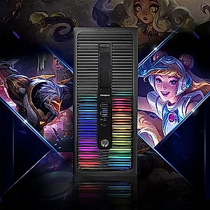 HP Gaming PC Desktop Computer - Intel Quad I7-6700 up to 4.0GHz, GeForce GTX 1660S 6G, 32GB DDR4 Memory, 128G SSD + 3TB, RGB Keyboard & Mouse, WiFi & Bluetooth 5.0, Win 10 Pro (Renewed)