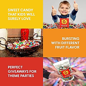 Tootsie Roll Frooties 3 Flavor Mix-Grape-Strawberry-Blue Raspberry-1.75 LB Assortment of Chewy Taffy-Individually Wrapped - Bulk Variety Pack Enclosed in a Secured Heat Sealed Bag by Snack Hotline