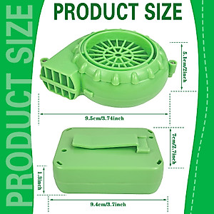 Wittocs Costume Fan Green Mini Blower Fan for Dinosaur Inflatable Costume Blow up Costumes Fan Halloween Christmas Cosplay Inflatable St Patricks Day Costume Clothing Suits