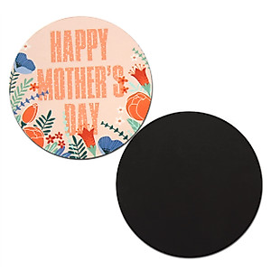 Novel Merk Mother’s Day Refrigerator Magnets,Small Circle Flowers & Watering Can Design for Fridge,Gifts,Decor,& Party Favors (10),Pink,Green,Rose,Blue,3 Inch