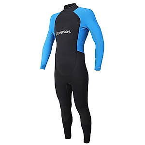 Lemorecn Kids Wetsuits Youth 3 mm Full Diving Suit (4033lightblue6)
