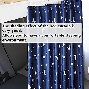 AUCOOMA Bunk Bed Curtains Bed Canopy Blackout Dustproof Cloth Single Bed for Dorm 1Panel