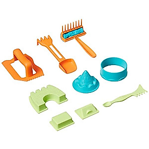 Amazon Basics Play Sand with Castle Molds, Natural Brown Color
