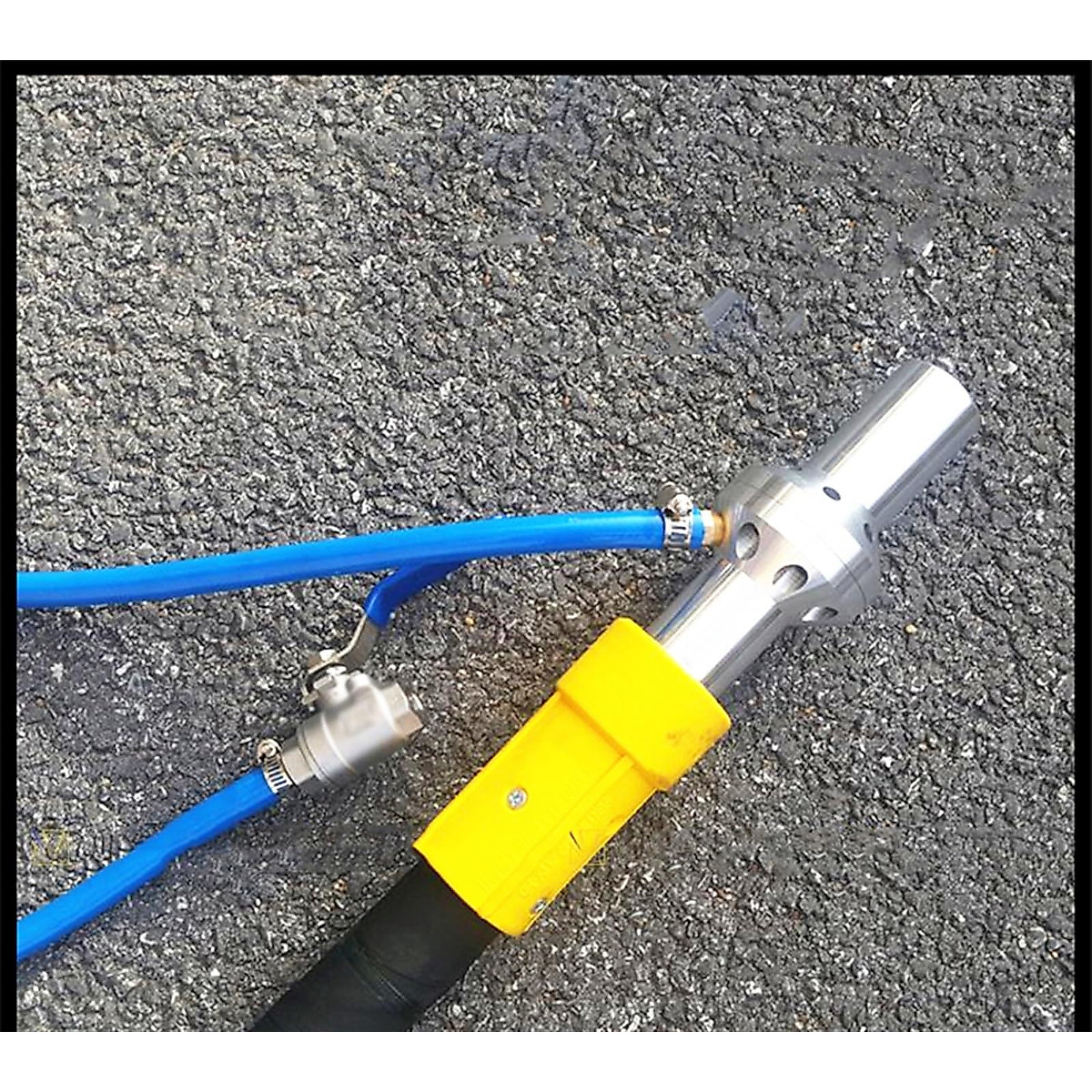 Sandblasting Machine Dedicated 4/8/10/12mm Boron Carbide Water Sandblasting Gun Nozzle, 40mm Thread Diameter Double Inlet Wear-resistant Sandblasting Gun Head (Color : Inner hole 6mm)