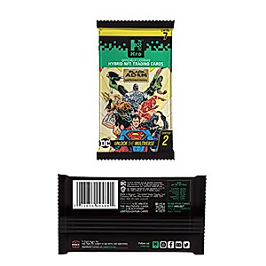 DC Comics Unlock The Multiverse | Hro Chapter 2: 4-Pack Premium Booster Box, Hybrid NFT Trading Cards, 29 Trading Cards Pack, Black (10035880-0001)