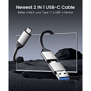 ORICO Dual Hard Drive Docking Station USB 3.2 Gen 1 External Aluminum Hard Drive Docl with Offline Clone for 2.5/ 3.5 inch SSD HDD Up to 18TB-9628C3-C