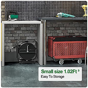 SPECILITE Heavy Duty Metal Garden Hose Reel With 100 Ft 304 Stainless Steel & 9-Pattern Metal Nozzle, 360° Rotation Frame,Wall Mount/Floor Hose Reel,