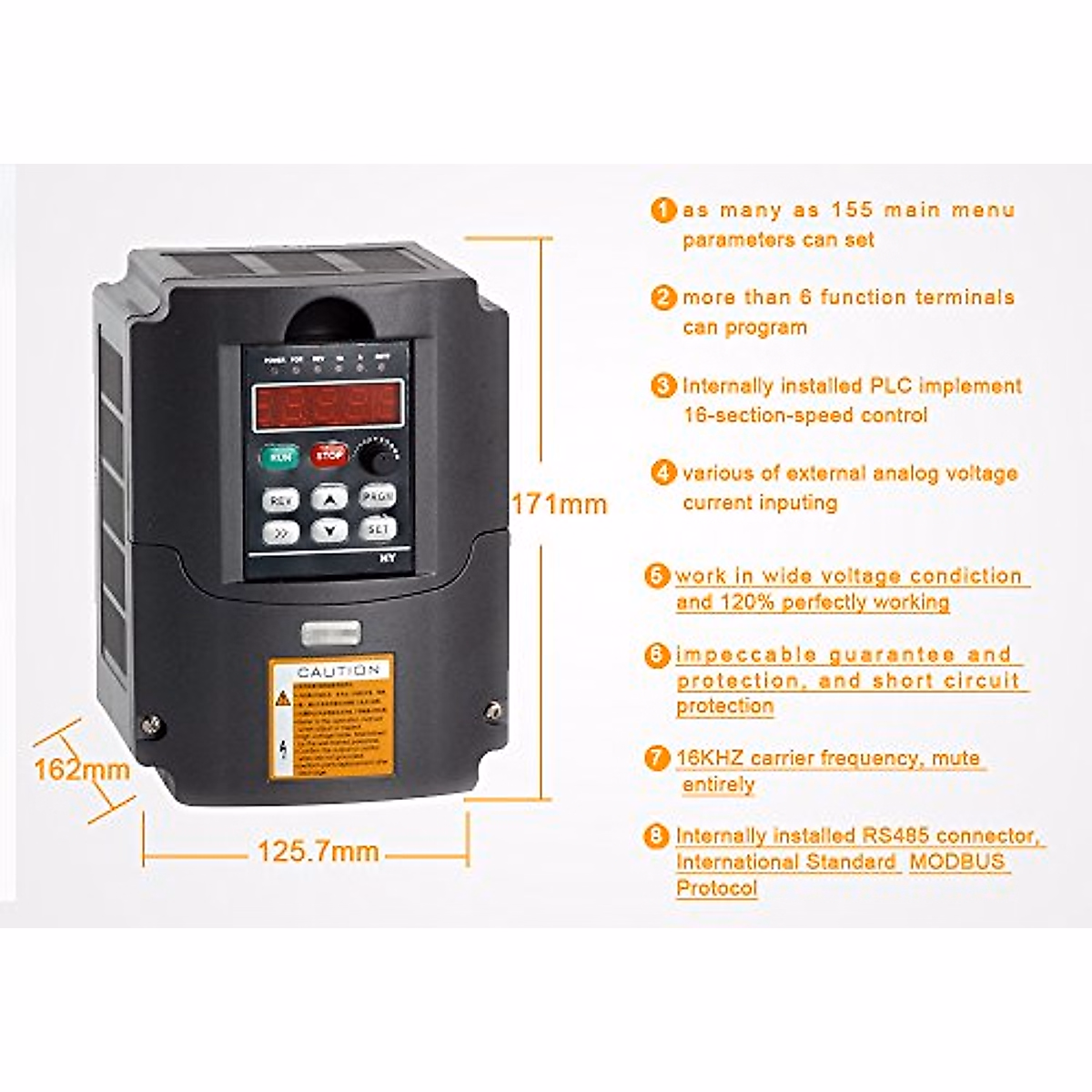 CNC Spindle Motor Kits, Square 110V 1.5KW Air Cooled Spindle Motor, 1.5KW VDF, 2.75Inch bruches, 40Inch Electric Wire,13 pcs ER11 Collets for CNC Router Engraving Milling Machine