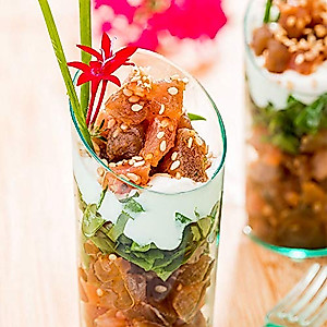 Restaurantware 3 Ounce Shot Glasses 100 Round Incline Cups - With Seagreen Finish Disposable Plastic Shot Glasses For Serving Samples At Wedding Banquets And Catered Events