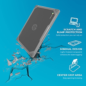 Gumdrop BumpTech Protective Laptop Case Fits HP Chromebook 11 G8/G9 EE (Clamshell). Designed for Kids, K-12 Students, Teachers, and Classrooms – Scratch and Bump Protection – Black