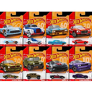 Hot Wheels Target Retro Vintage Series Complete Set of 8 Diecast Vehicles Wave 2 Bundle