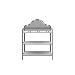Little Seeds Piper Upholstered Metal Changing Table, Nursery Furniture, Dove Gray