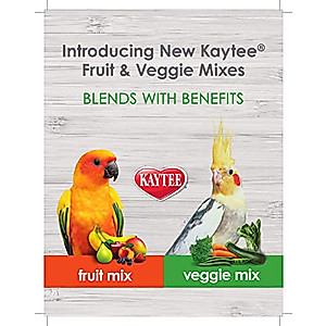 Kaytee Pet Bird Veggie Mix for Pet Parakeets, Cockatiels, Conures, and Parrots, 3.5 Ounce