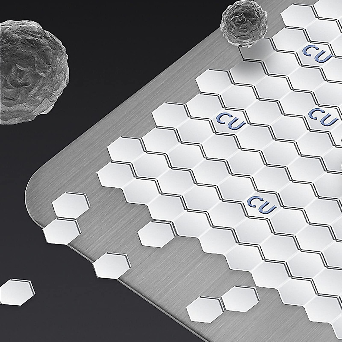 Cutting Board, 304 Stainless Steel Double Sided Cutting Chopping Boards Baking Board Heavy Duty Pastry Board for Kitchen Meat Vegetables Bread Cutting Mats(M)