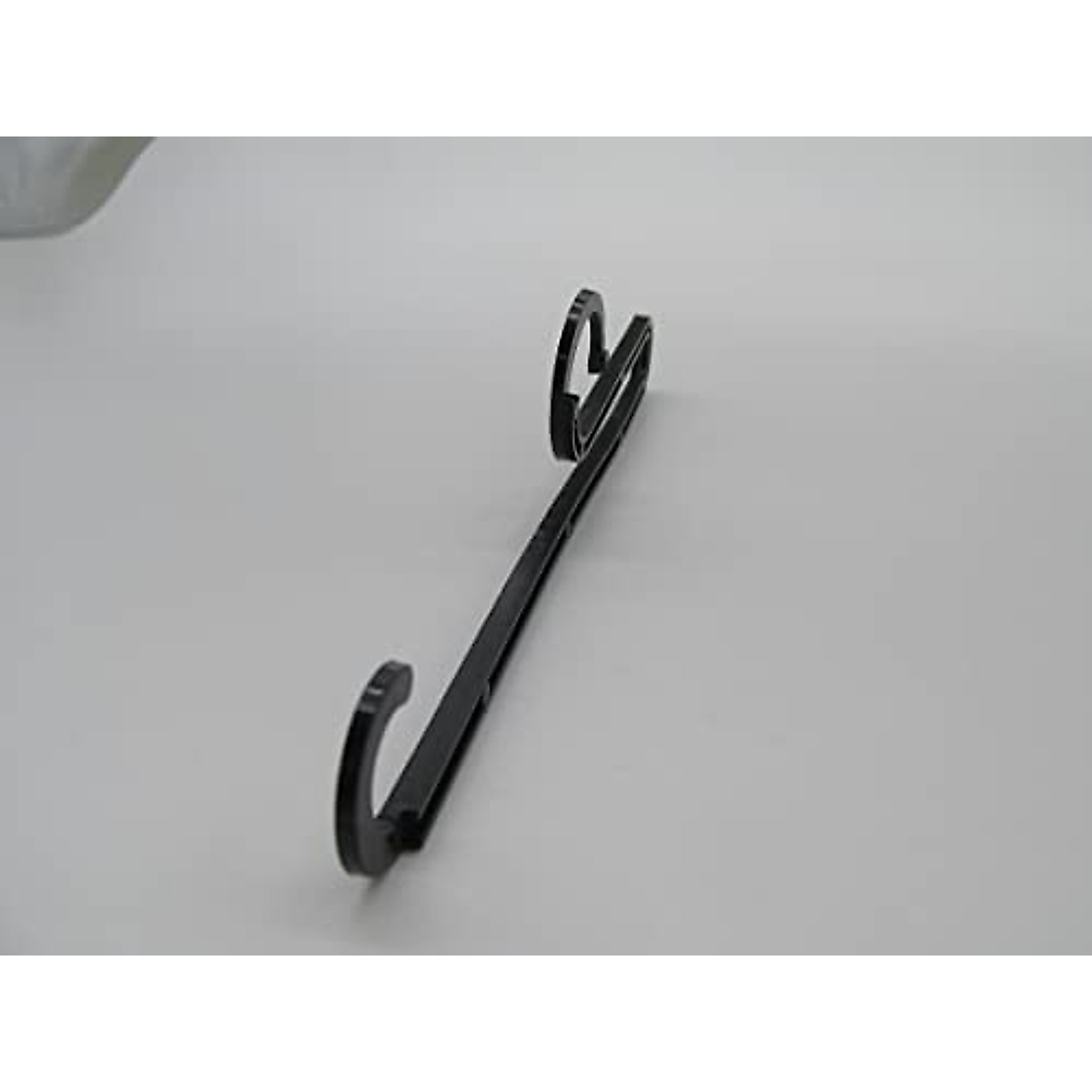 NAHANCO 305078048 Plastic Scarf/Tights/Leggings Hanger, 7 1/4", Black (Pack of 100)