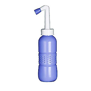 Portable Bidet Bottle for Travel Personal Hygiene Care Manual Bidet (11in), Blue