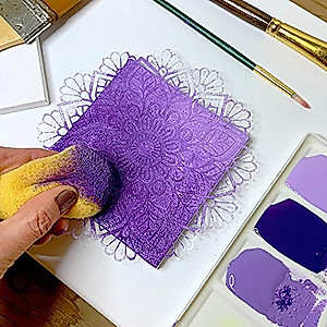 Easy Cut Stencil Sheet Set of 24-12”x12” Acetate Mylar for Cricut Vinyl Cutting – Craft Material