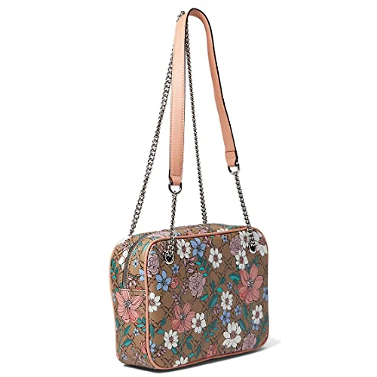 NINE WEST Georgi Mini Convertible Camera Crossbody Magnolia Logo Floral One Size