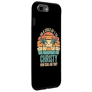 iPhone 7 Plus/8 Plus CHRISTY Cute Retro Girls Groovy CHRISTY Personalized Name Case