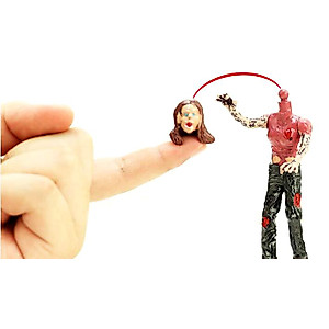 PowerTRC Toy Zombie Action Figures with Movable and Detachable Joints | Mini Zombie Figurines | Great for Presents, Decoration, and Party Favors | Pack of 6, 4 Inches Tall Zombies
