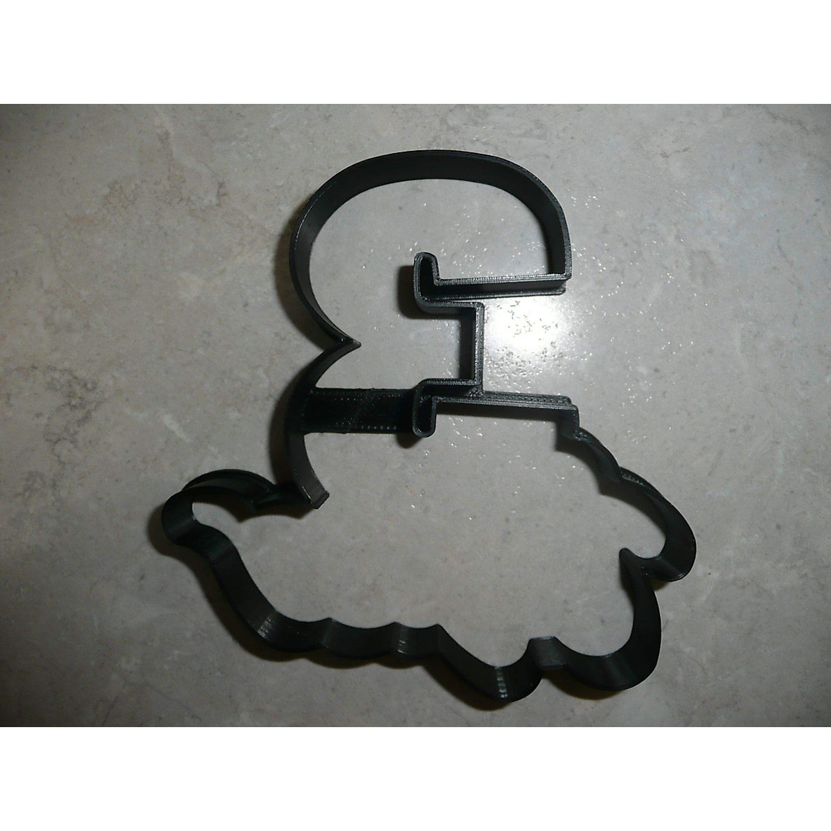 FANCY NUMBER THREE 3 WITH WORD OUTLINE BIRTHDAY ANNIVERSARY COOKIE CUTTER MADE IN USA PR3003