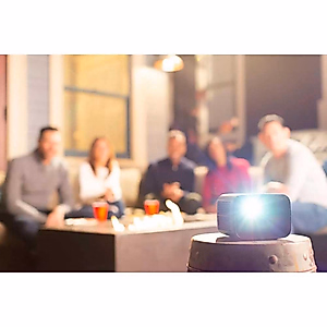 Philips PicoPix MaxTV, Native 1080p HDR10, Portable Outdoor & Indoor Projector, Android TV, LED DLP, 4h Battery Life, HDMI, USB-C, Booming Sound