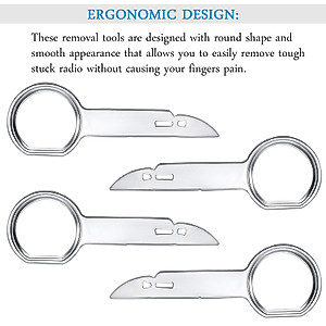 Frienda 8 Pieces Radio Removal Tool with Easy Grip Handles