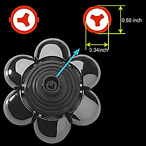 MAWAER Upgrade Version 7D Head Shaver Replacement Head Blades for Freedom G AidallsWel*** and Most Mainstream Brands Head Shaver Electric Shaver Razor Replacement Head