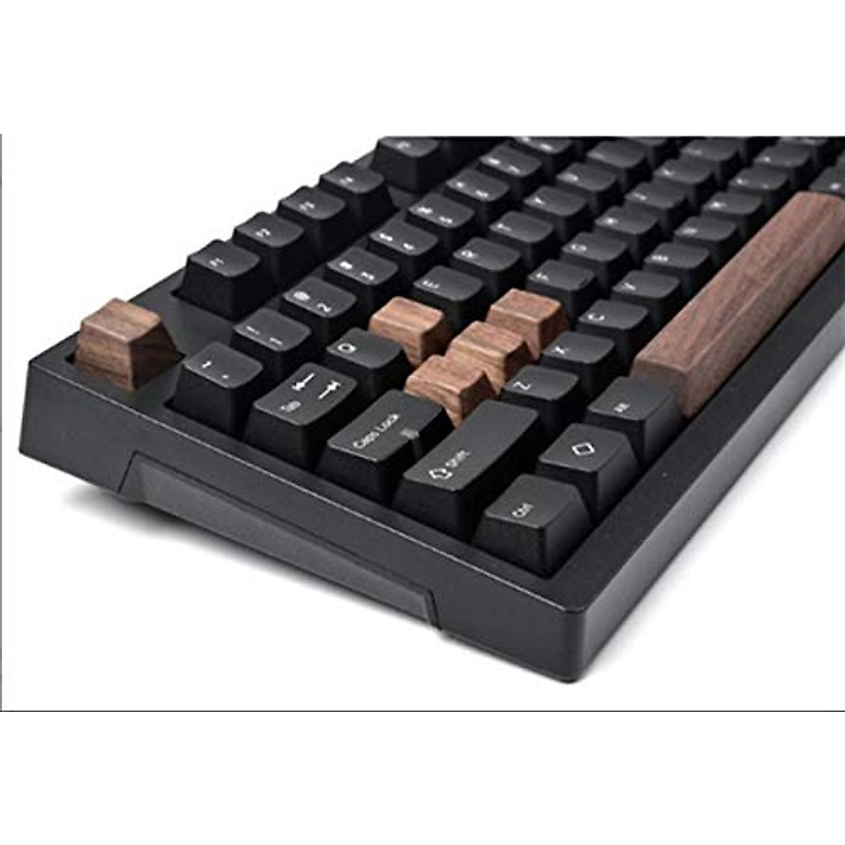 Durable Walnut Wooden Keycap Height Wood Keycap Suit Wooden Keycaps Personality forMX Switch Mechanical Gaming Keyboard Beautiful